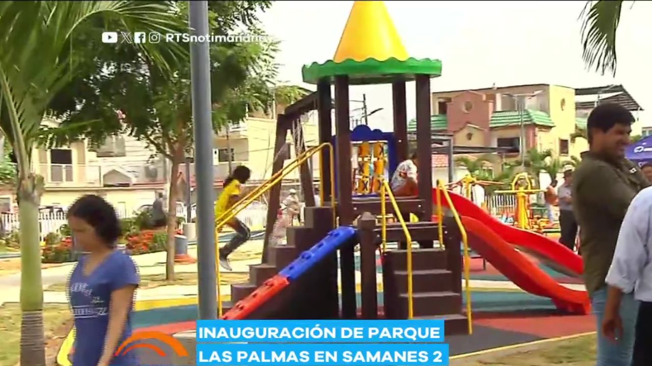 Alcalde Guayaquil inaugura nuevo parque en Samanes 2 - RTS siempre contigo